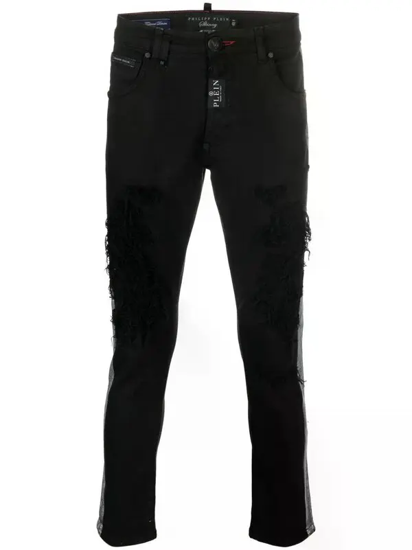 Philipp Plein Skinny Jeans With Stripe Detail