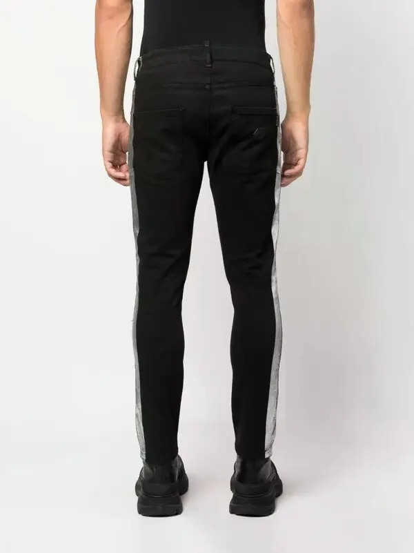 Philipp Plein Skinny Jeans With Stripe Detail