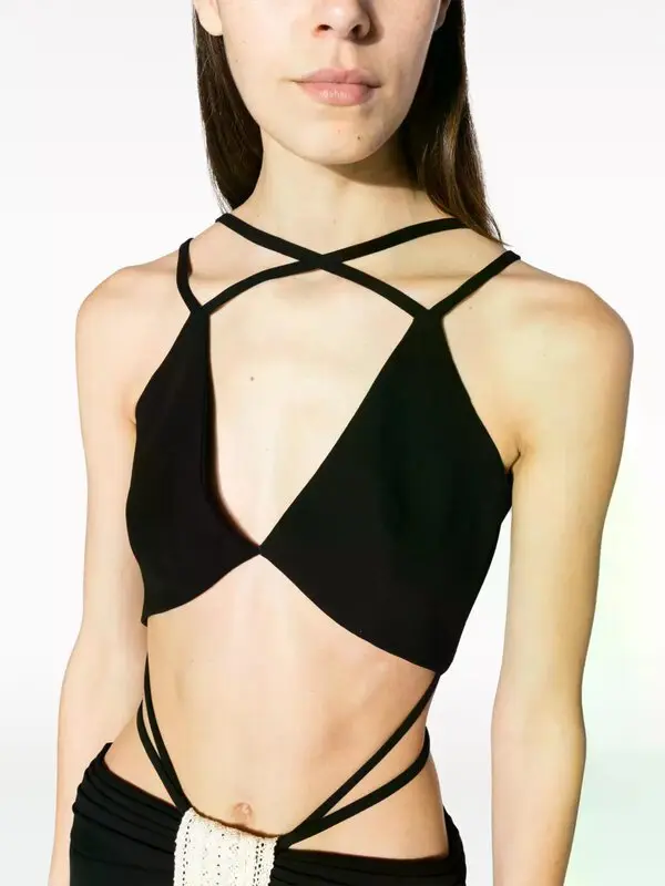 RAYANE BACHA Stone Cut-out Maxi Dress
