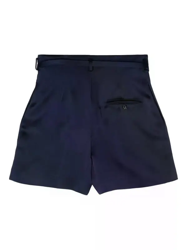 Ralph Lauren Belted Satin Shorts