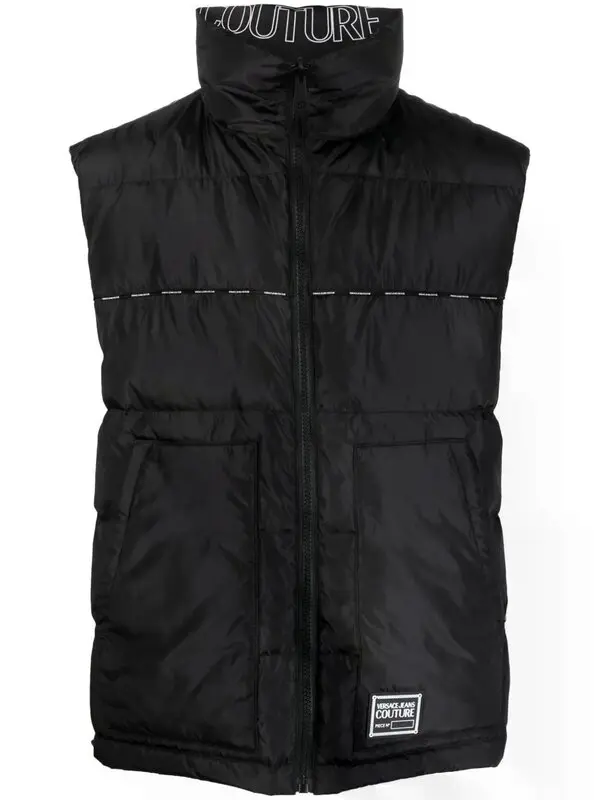 Versace Padded Gilet - Black