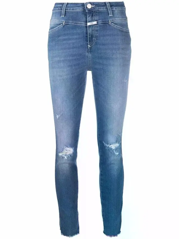 Closed Distressed Slim-fit Jeans