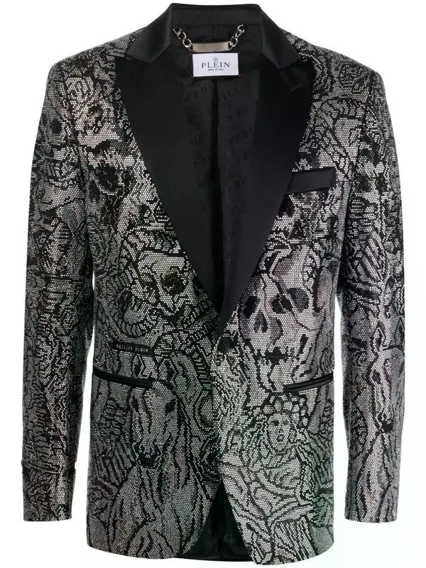 Philipp Plein Lord Fit Tattoo Blazer
