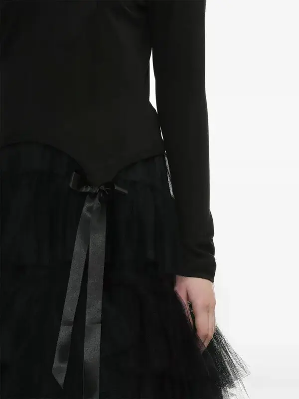 Simone Rocha Bow Detail Long Sleeve T-shirt