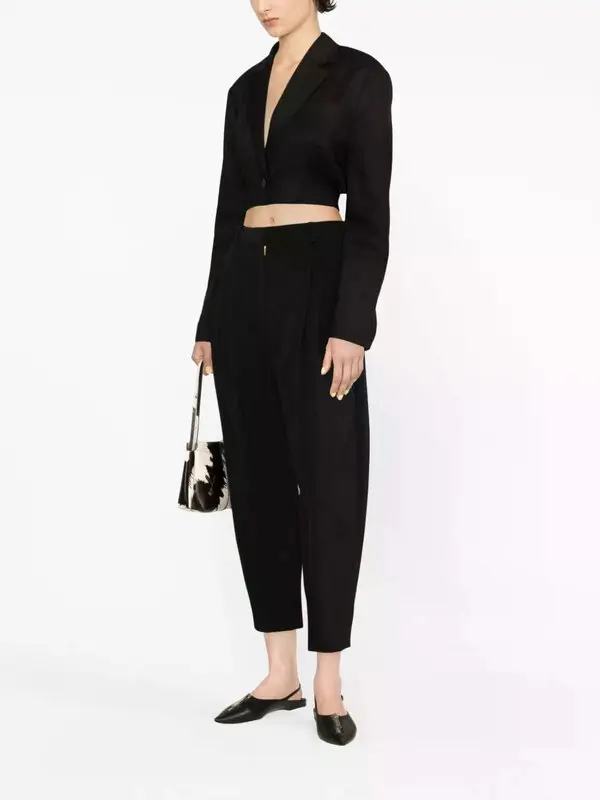 Stella McCartney High-rise Cropped Wool Trousers