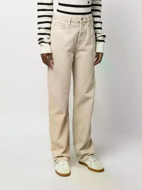 TOTEME Twisted Seam Straight-leg Jeans - Neutrals
