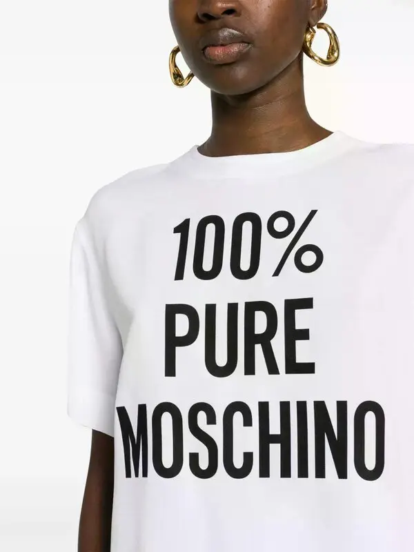Moschino Slogan Print T-shirt