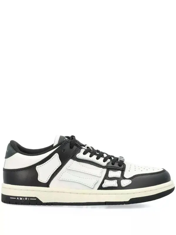 Amiri Skel Colour-block Leather Sneakers - Black