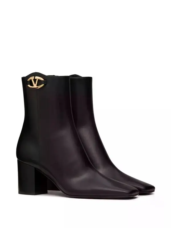 Valentino Garavani 70mm Vlogo The Bold Edition Ankle Boots - Black