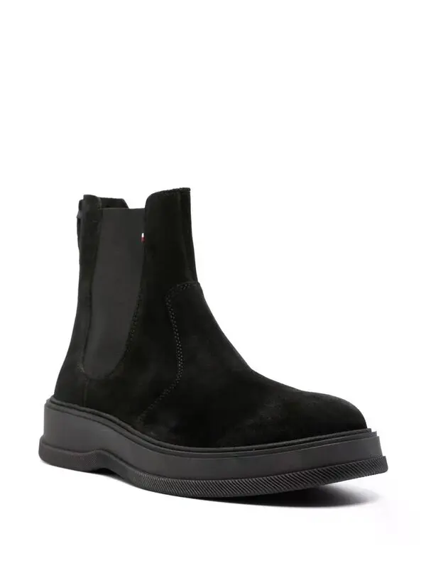Tommy Hilfiger Everyday Suede Ankle Boots - Black