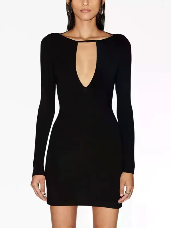 AMBUSH V-neck Stretch-jersey Mini Dress