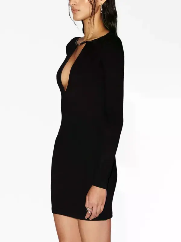 AMBUSH V-neck Stretch-jersey Mini Dress