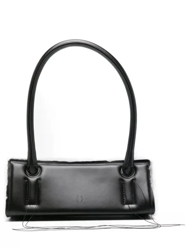 DENTRO Radar Leather Shoulder Bag - Black