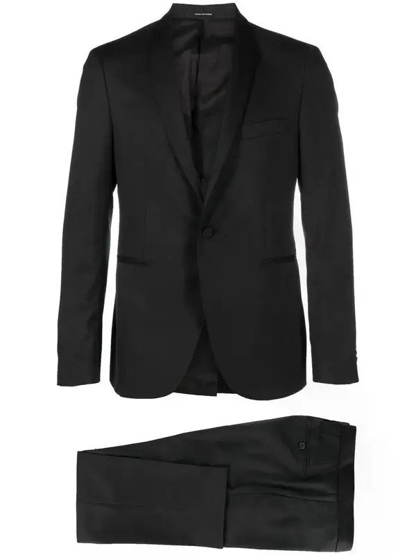 Tagliatore Tailored Single-breasted Dinner Suit - Black