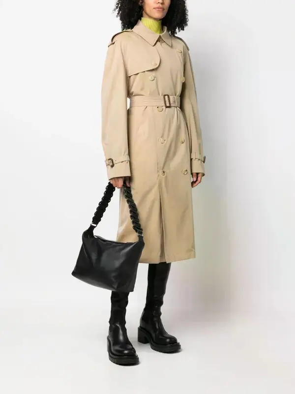 Kara Lattice Leather Shoulder Bag