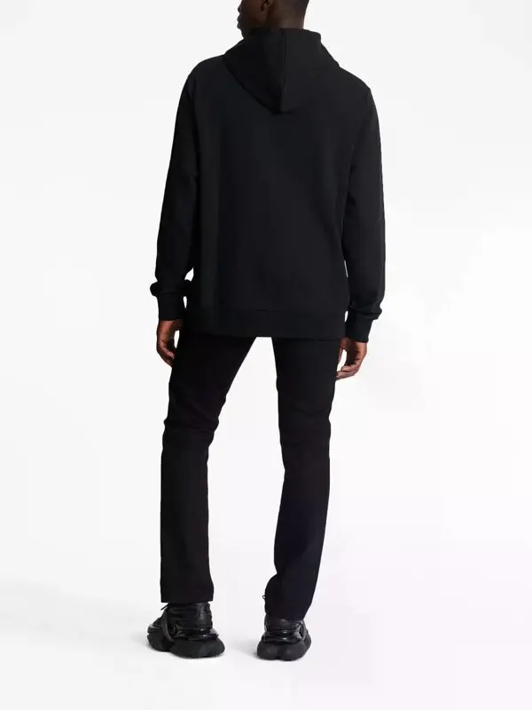 Balmain Logo-patch Cotton Hoodie