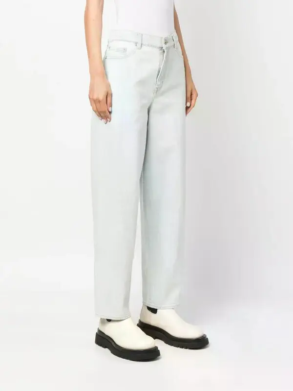 Kenzo Logo-embroidered Straight-leg Jeans