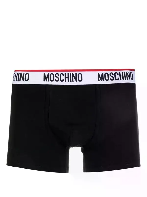 Moschino Logo-print Boxers Set - Black