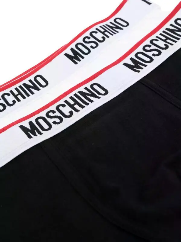 Moschino Logo-print Boxers Set - Black