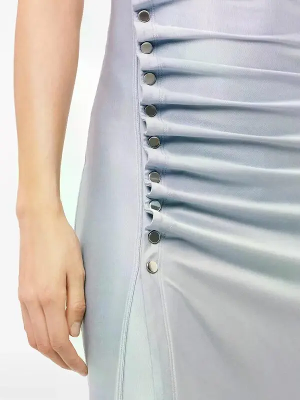 Rabanne Sleeveless Midi Dress With Stud Detailing