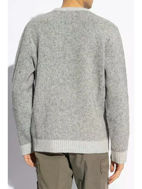 Stone Island Compass Motif Knitted Jumper