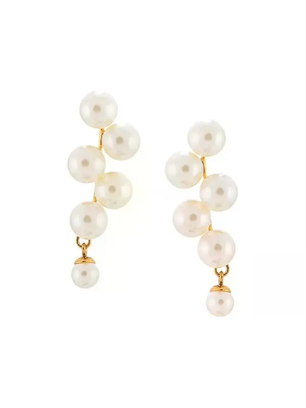JENNIFER BEHR Marcella Drop Earrings - White