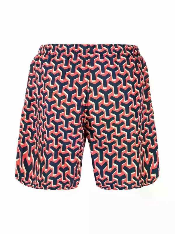 YES I AM Monogram-print Swim Shorts