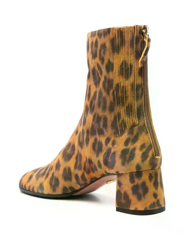 AQUAZZURA 50mm Animal-print Boots