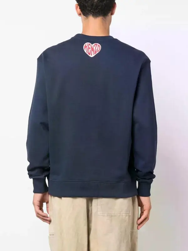 Kenzo Logo Print Cotton Sweatshirt