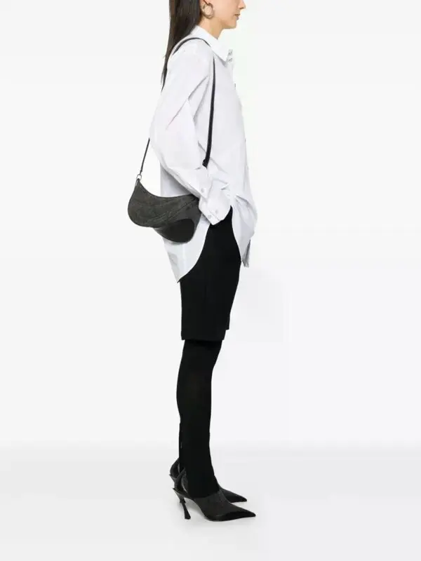 MUGLER Spiral Curve Shoulder Bag