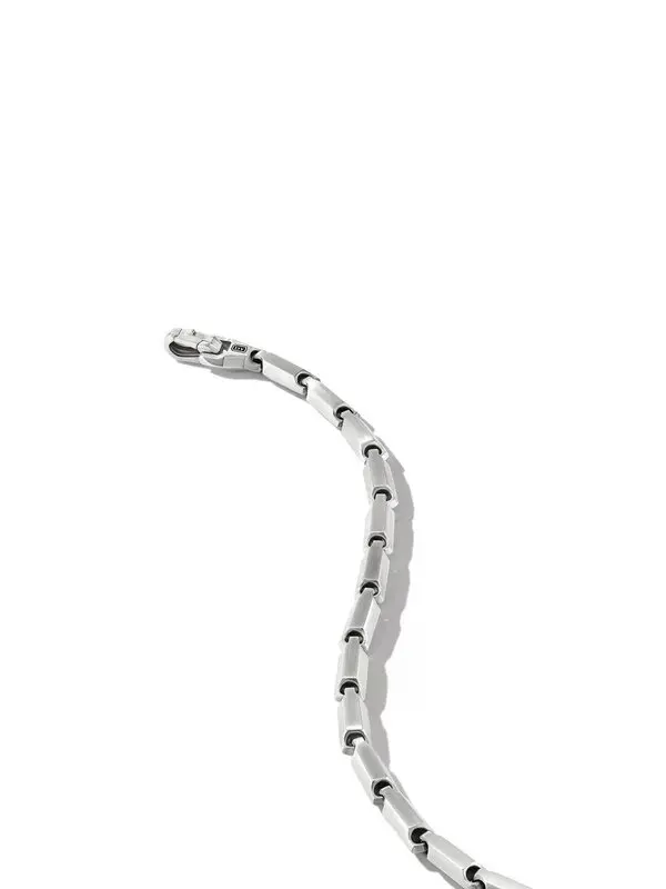 David Yurman Sterling Faceted Link Bracelet