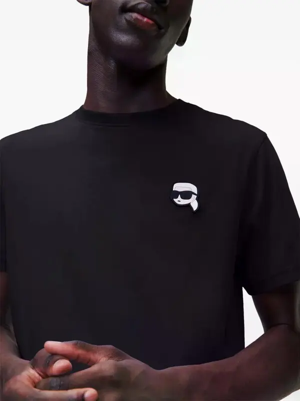 Karl Lagerfeld Ikon-print T-shirt - Black