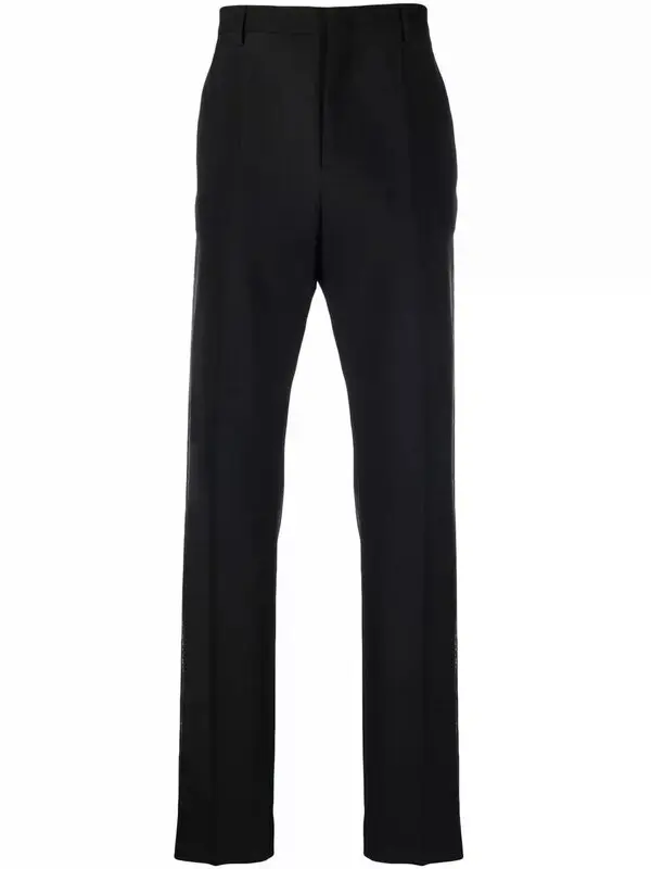 Valentino Garavani High-waisted Straight-leg Trousers - Black