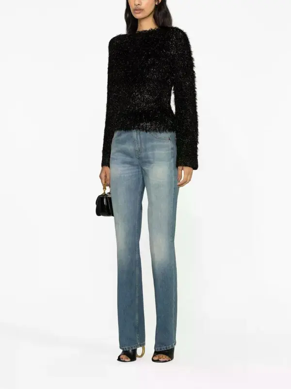 Victoria Beckham Faux Fur Open-back Jumper