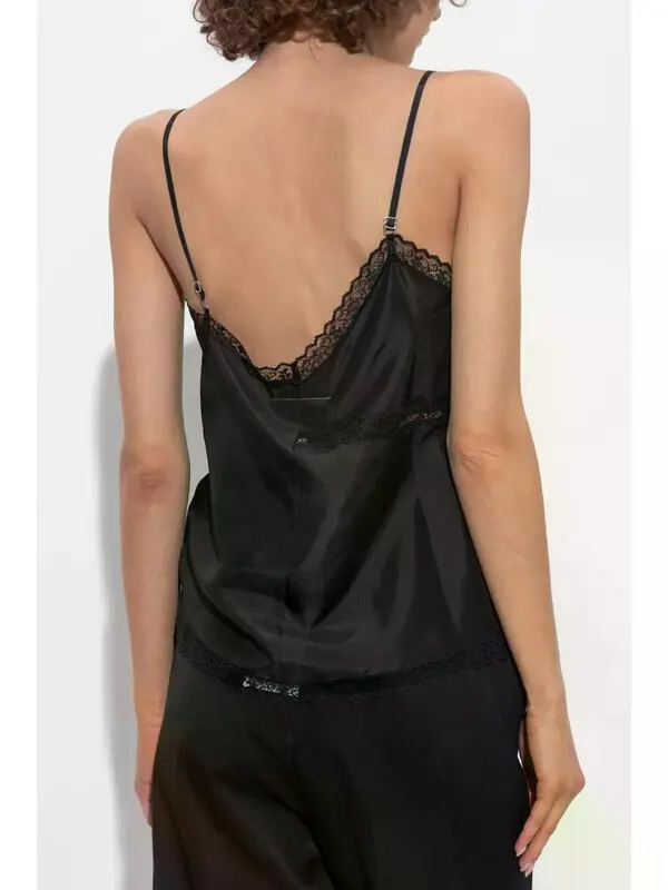 MAISON MARGIELA Silk Lace Trimmed Camisole