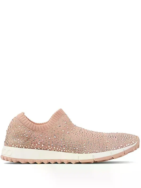 JIMMY CHOO Verona Crystal-embellished Sock-style Sneakers
