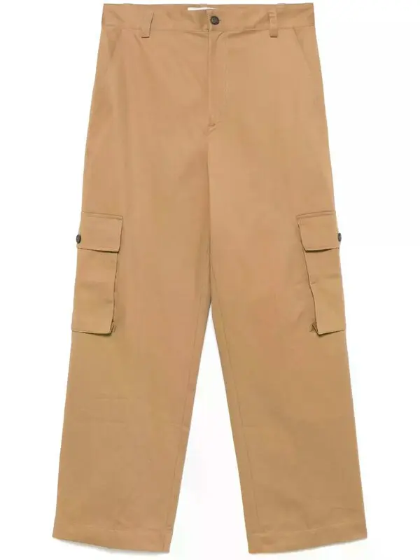 Maison Kitsuné Cotton Cargo Trousers - Neutrals