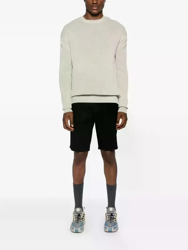 Armani Exchange Mid-rise Straight Leg Denim Shorts