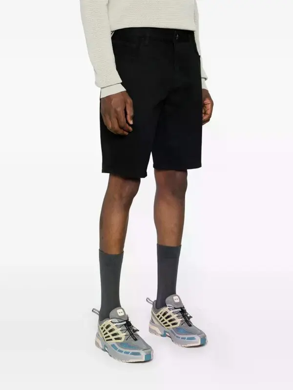 Armani Exchange Mid-rise Straight Leg Denim Shorts