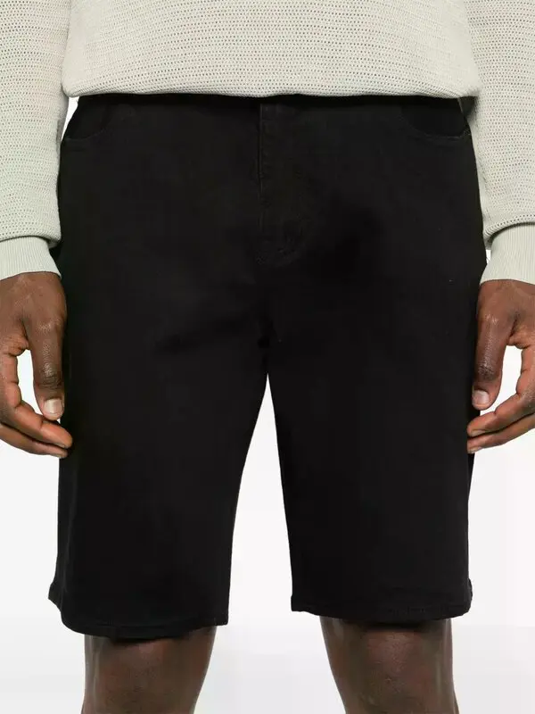 Armani Exchange Mid-rise Straight Leg Denim Shorts