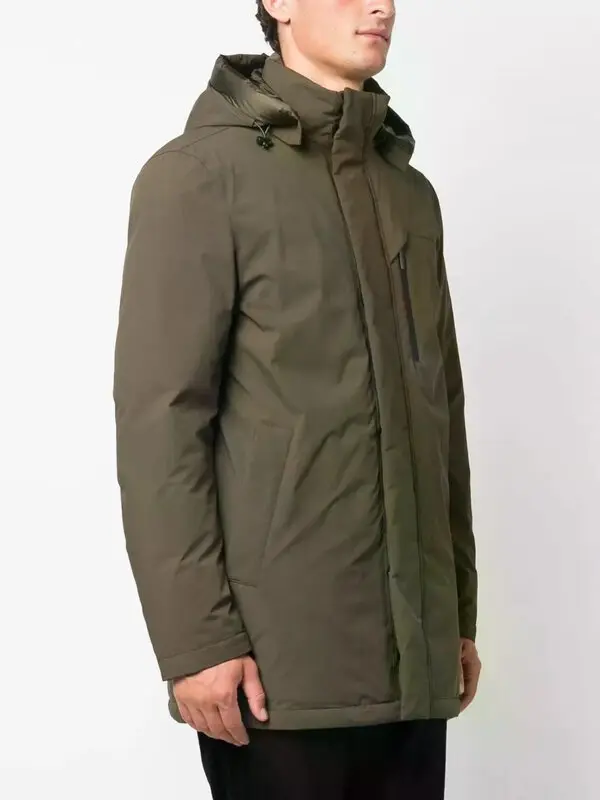 Woolrich Mountain Parka Coat With Padded Interior - Green