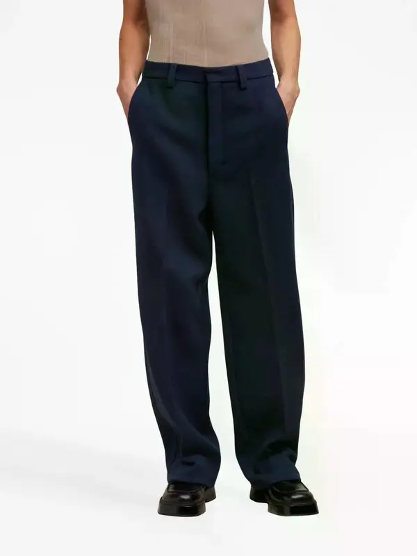 AMI Paris Wool Blend Tailored Trousers