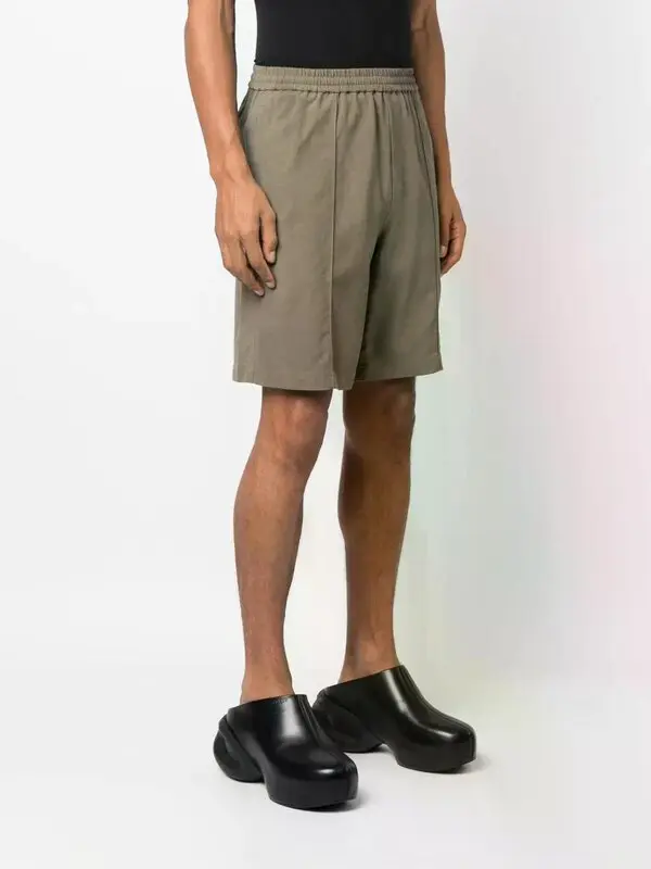 Helmut Lang Pintucked Elasticated Bermuda Shorts
