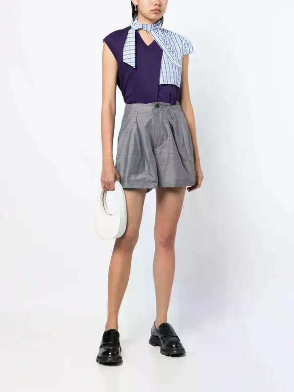 Kolor Asymmetric Design Relaxed Shorts