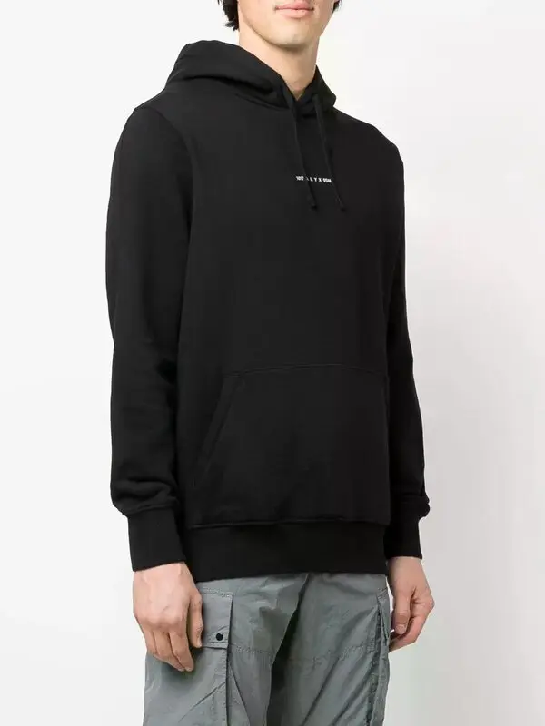 1017 Alyx 9sm Logo Print Cotton Hoodie
