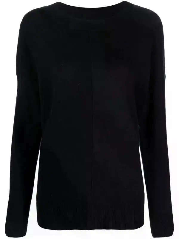 Chinti & Parker Long-sleeve Fine-knit Sweater - Blue