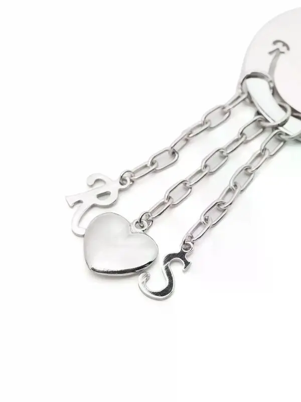 Raf Simons X Smiley Rs Pendant Necklace - Silver