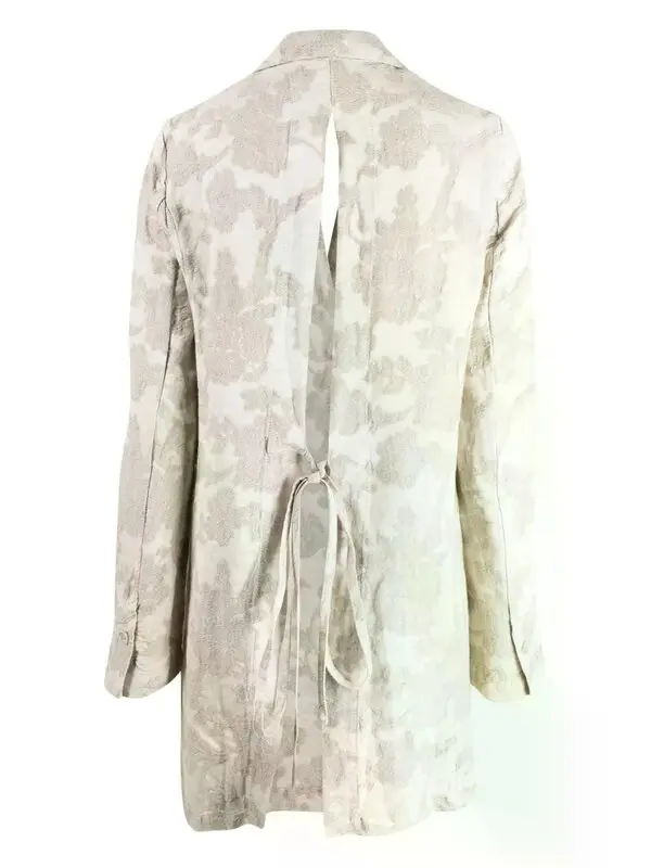 Masnada Embroidered Flower Blazer