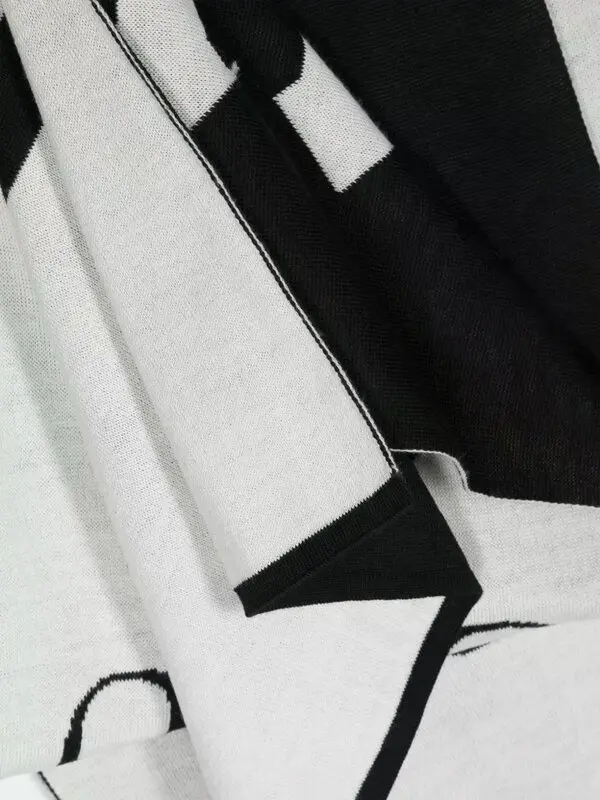 Palm Angels Logo-jacquard Wool-blend Scarf