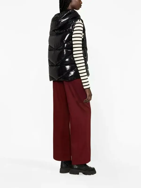 Pinko Puffer Gilet With Embossed Logo